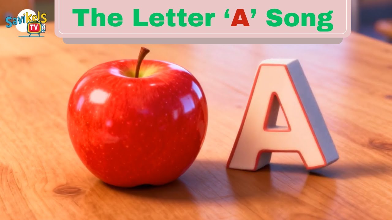 Letter A Song | ABC Phonics Song with Fun Animations | Savikelstv - YouTube