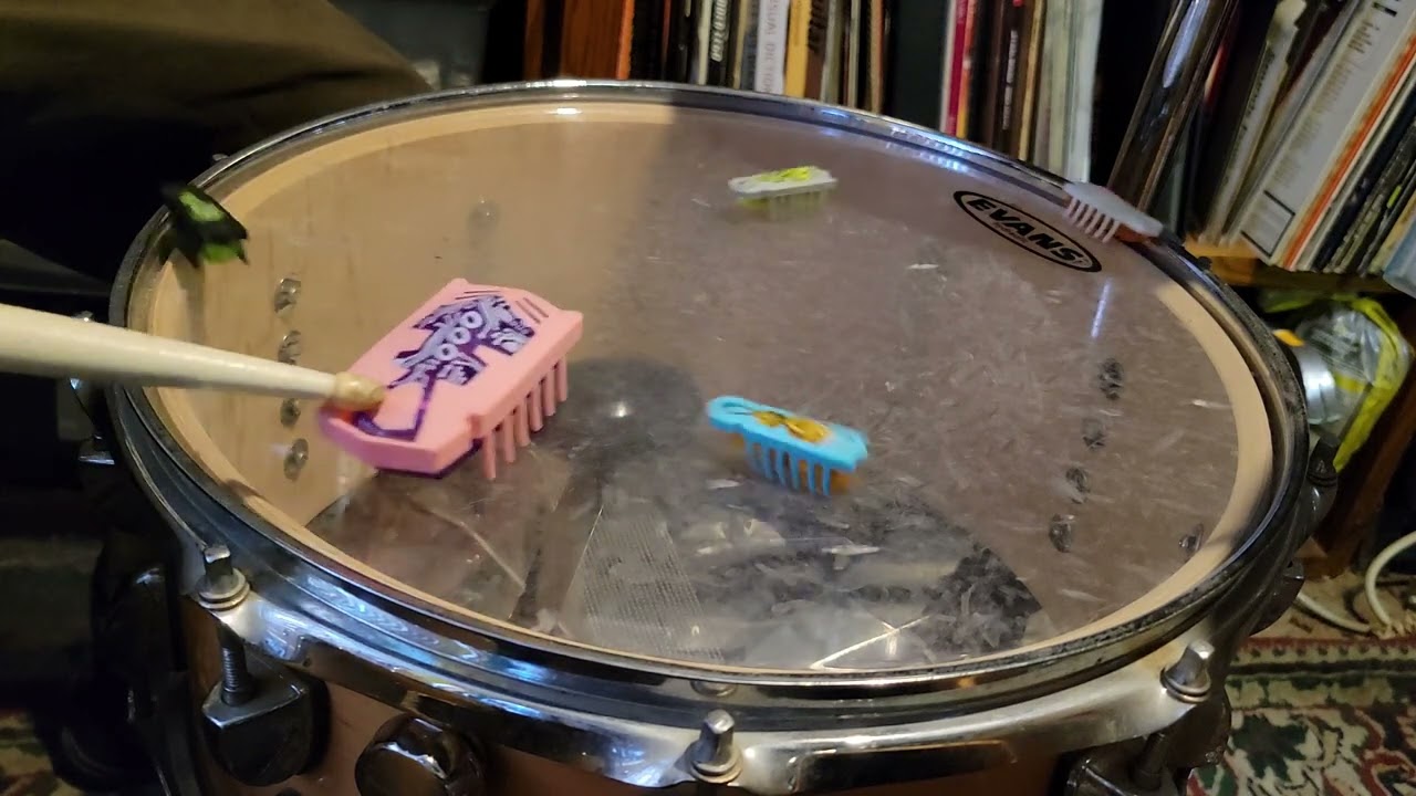 Experimental Percussion HexBug Chaos on Maple Snare Drum! - YouTube