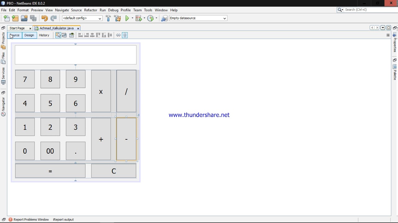 Membuat Kalkulator Sederhana NetBeans JFrame - YouTube