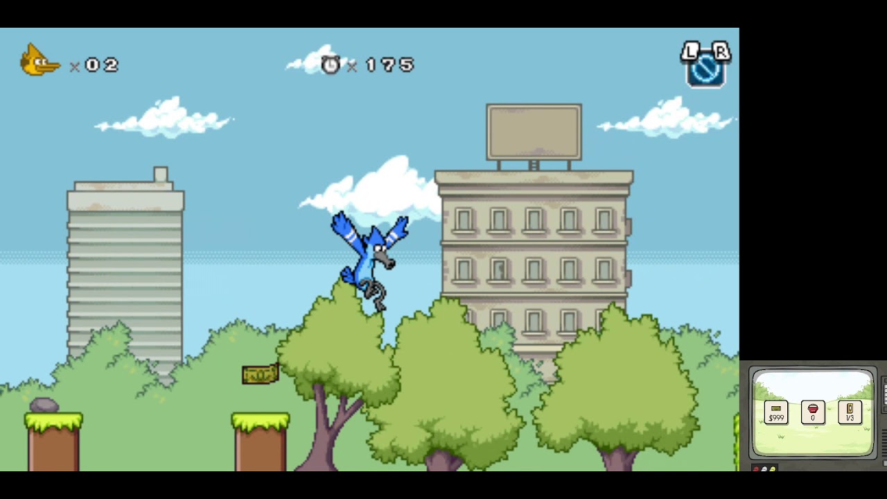 Regular Show: Mordecai & Rigby in 8-bit Land (3DS) 1-1 Speedrun - YouTube