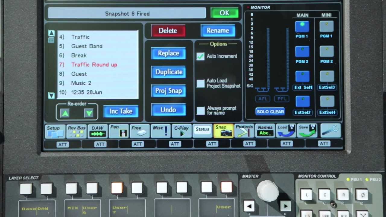 SSL C100 In Depth Demo Pt 5 - 'Monitoring, Projects & Snapshots' - YouTube