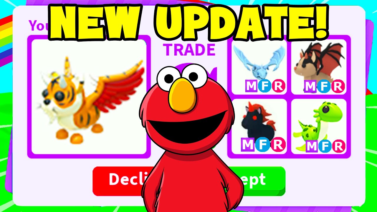 Trading New WINGED TIGER and MOON CAR (Adopt me Update) - YouTube