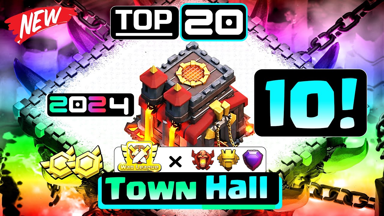 TOP 20 TH10 WAR BASE+WITH LINK|2024|BASE TH 10 TERKUAT anti 3 Star ...