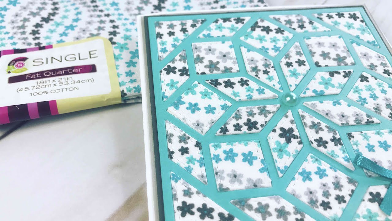 Flower Burst Quilt Die with fabric tutorial - YouTube