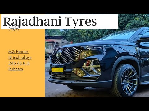 MG Hector Modified with 18 inch alloy wheels.Looking sporty. Exterior ...