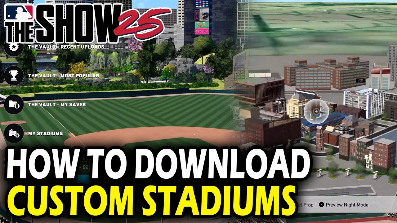 How to Download Custom Stadiums in MLB the Show 25 - YouTube