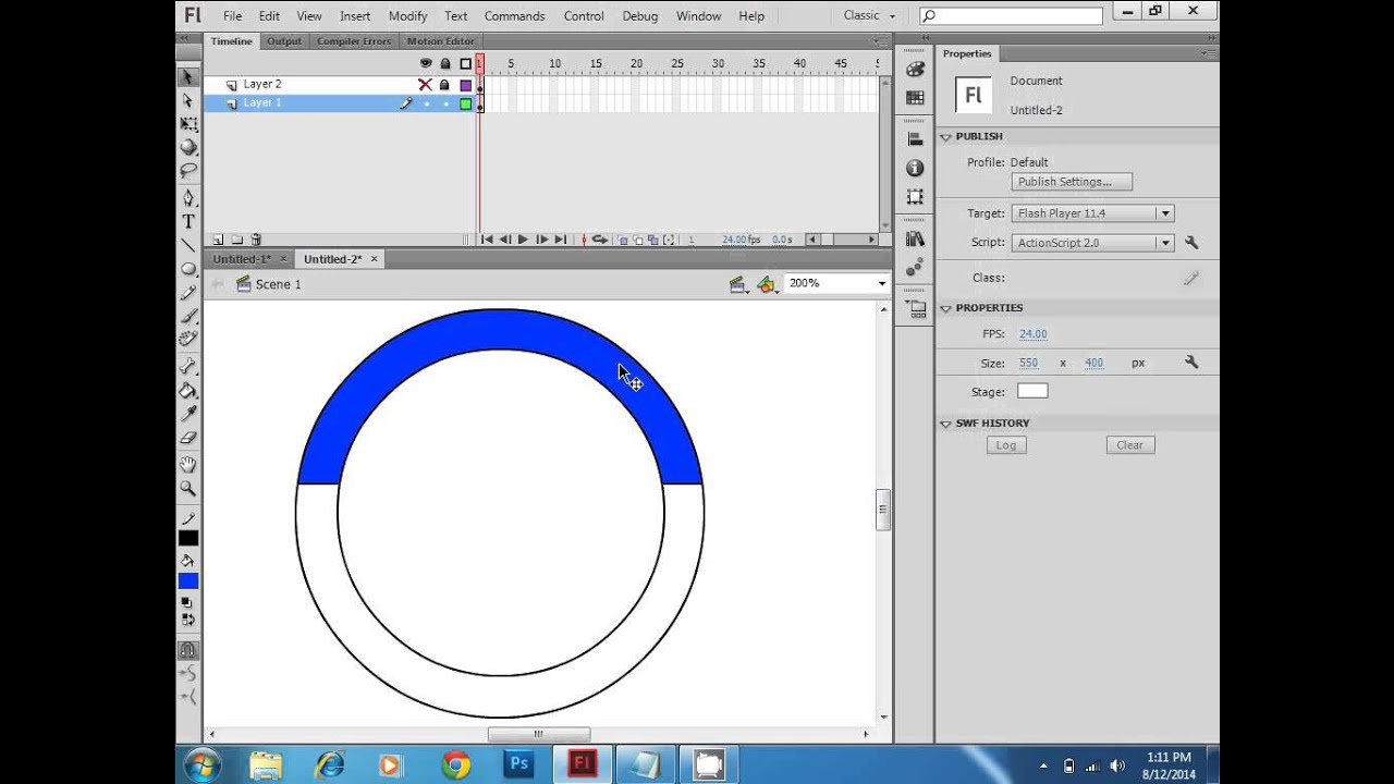 tutorial adobe flash membuat loading - YouTube