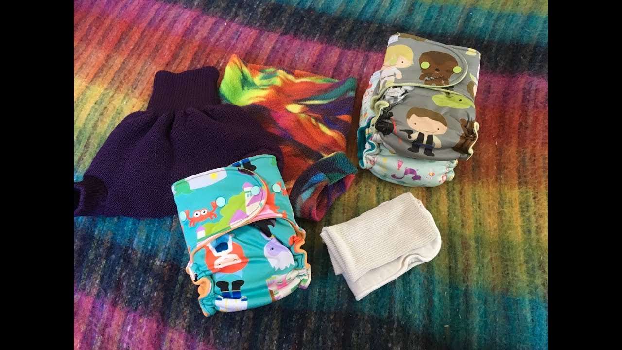 Our night time cloth nappy (diaper) routine (and a little trick). - YouTube