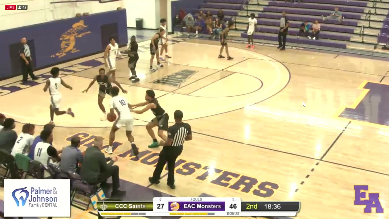 Eastern Arizona Men's Basketball vs Community Christian College Second ...