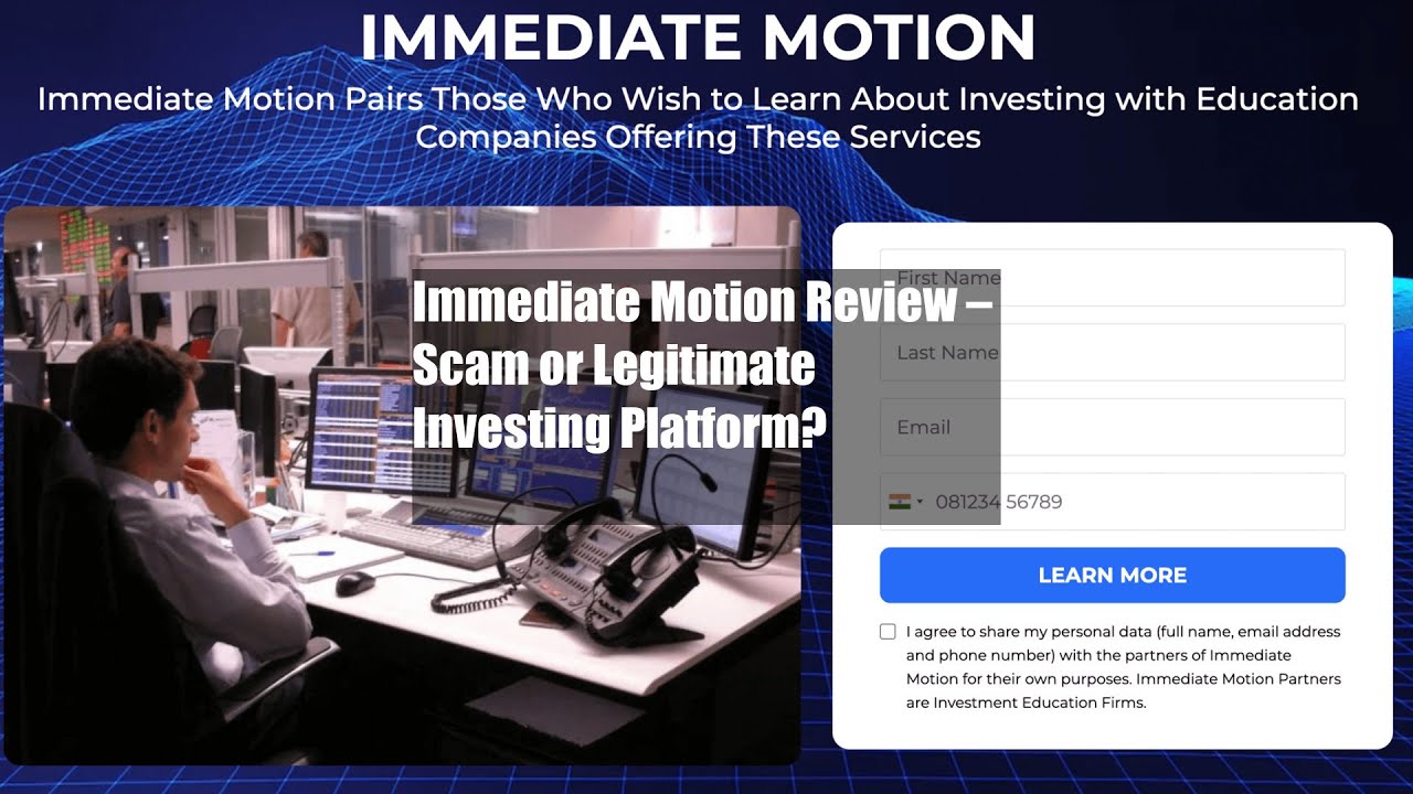 Immediate Motion Review – Scam or Legitimate Investing Platform? - YouTube
