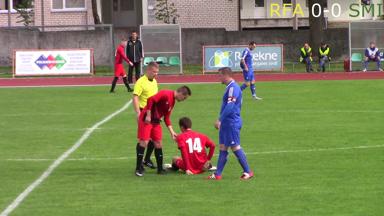 19. Kārta Rezeknes FA BJSS FK Smiltene BJSS 1.puslaiks - YouTube
