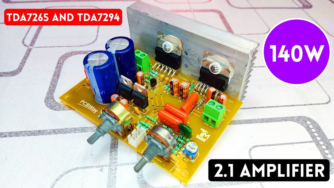 TDA7265 & TDA7294 2 .1 Amplifier. - YouTube