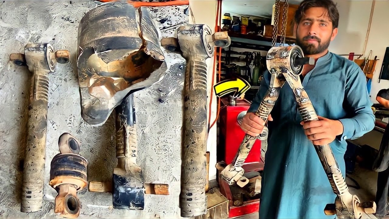 How To Repair Semi Truck Control Arm Rear Axle | Suspension Broken ...