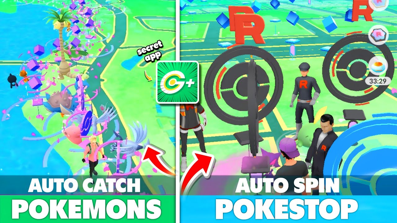 Easily Auto catch pokemons or Auto spin pokestops throw this "secret ...