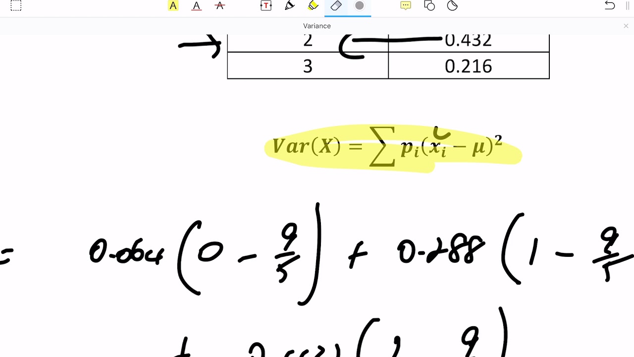 Probability Distributions - Variance - YouTube