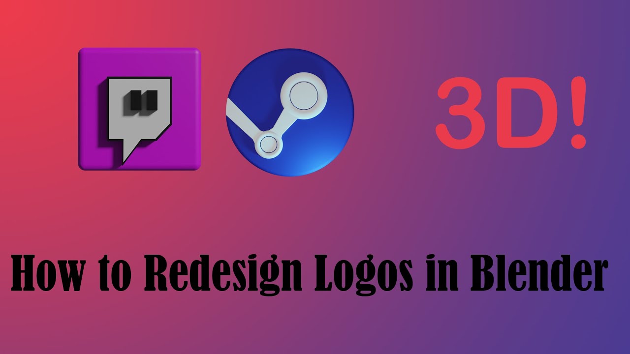 How to Redesign Logos in 3D in Blender - YouTube