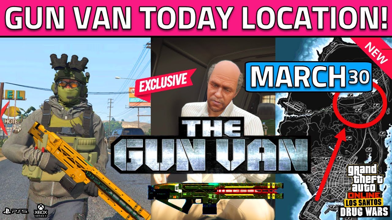 Where To Find TODAY Gun Van LOCATION March 30! How To Get RAILGUN in ...