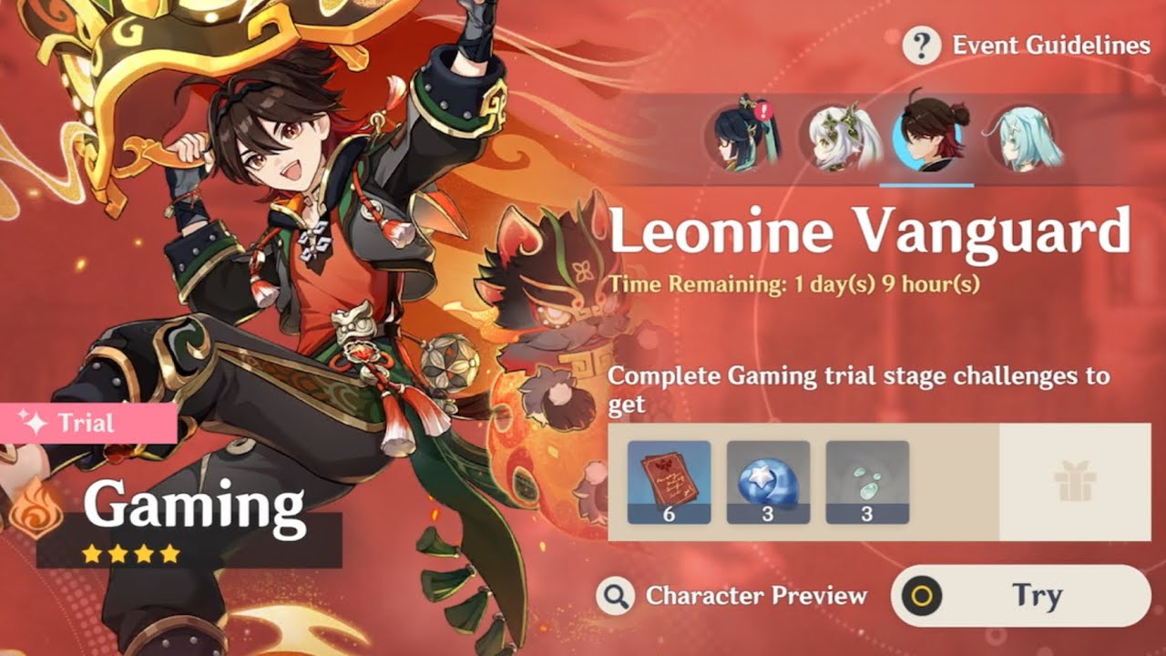 [Genshin Impact] Character Test Run • Gaming (Leonine Vanguard) - YouTube