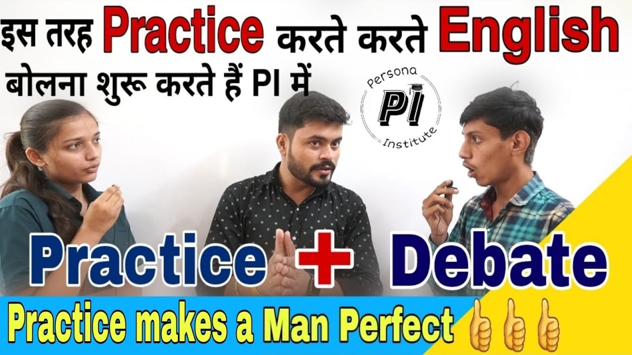 Practice Session and Debate in English// Basic students debating in the ...