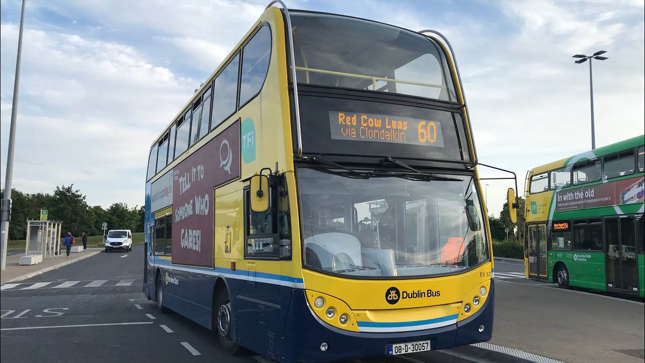 Dublin Bus | Route 60 to Red Cow Luas | Enviro 400 Volvo B9TL | EV57 ...