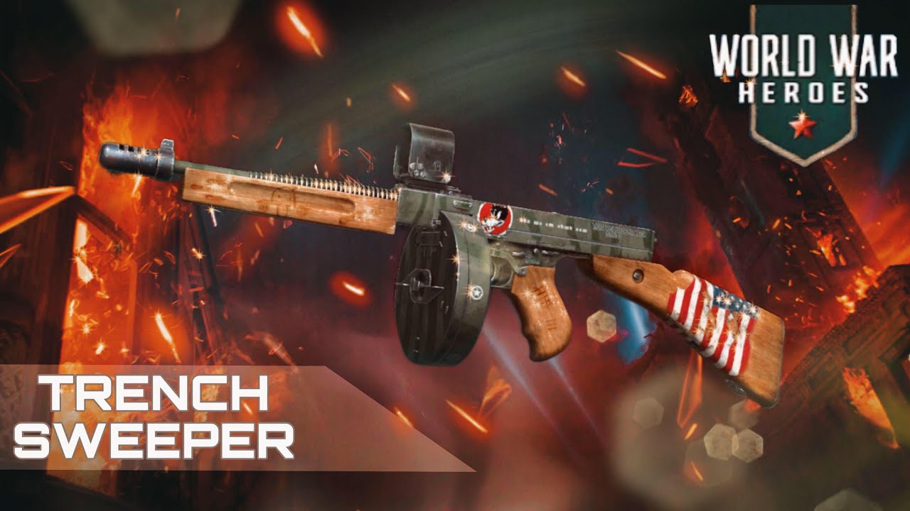Trench Sweeper Assault Rifle | World War Heroes | - YouTube