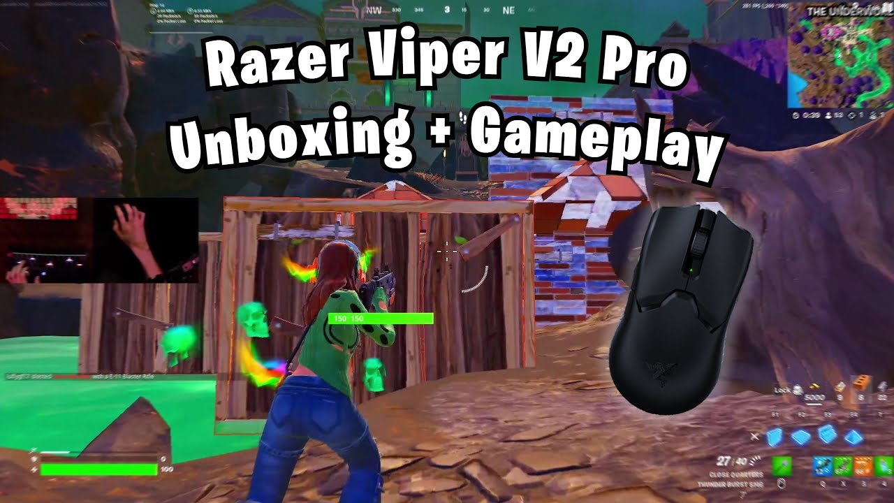 Trying the NEW BEST Mouse In Fortnite! (Razer Viper V2 Pro Unboxing ...