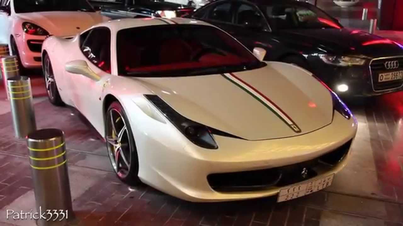 pearl white Ferrari 458 Italia - YouTube