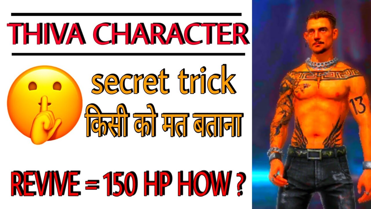 New Thiva character Best skill combination free fire - YouTube