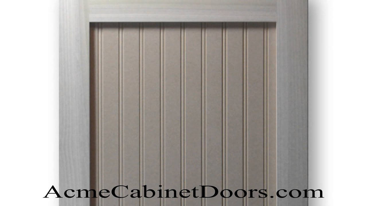 Paint Grade Shaker Beadboard Cabinet Door Poplar MDF Panel - YouTube