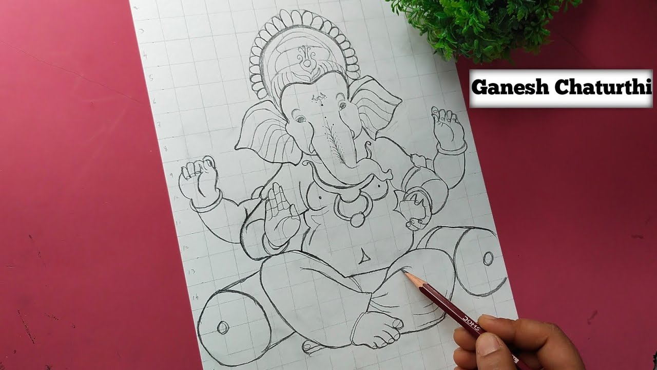Ganesh Chaturthi Drawing easy 😀 - YouTube