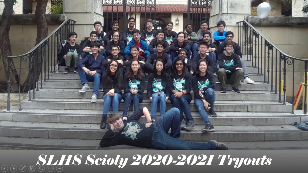 SLHS Scioly Tryout Information: 2020-2021 - YouTube