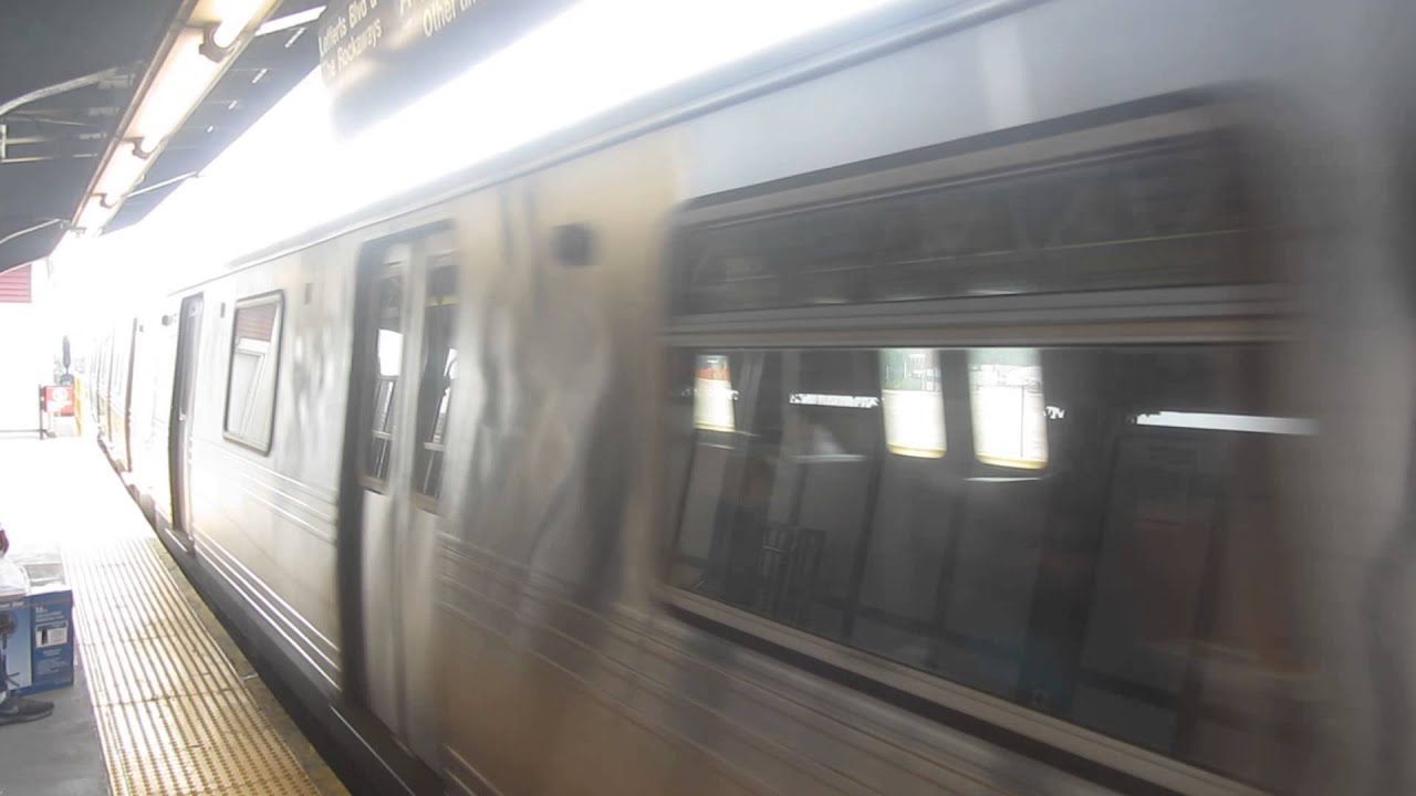 R46 (A) Train to Howard Beach-JFK at Rockaway Blvd - YouTube