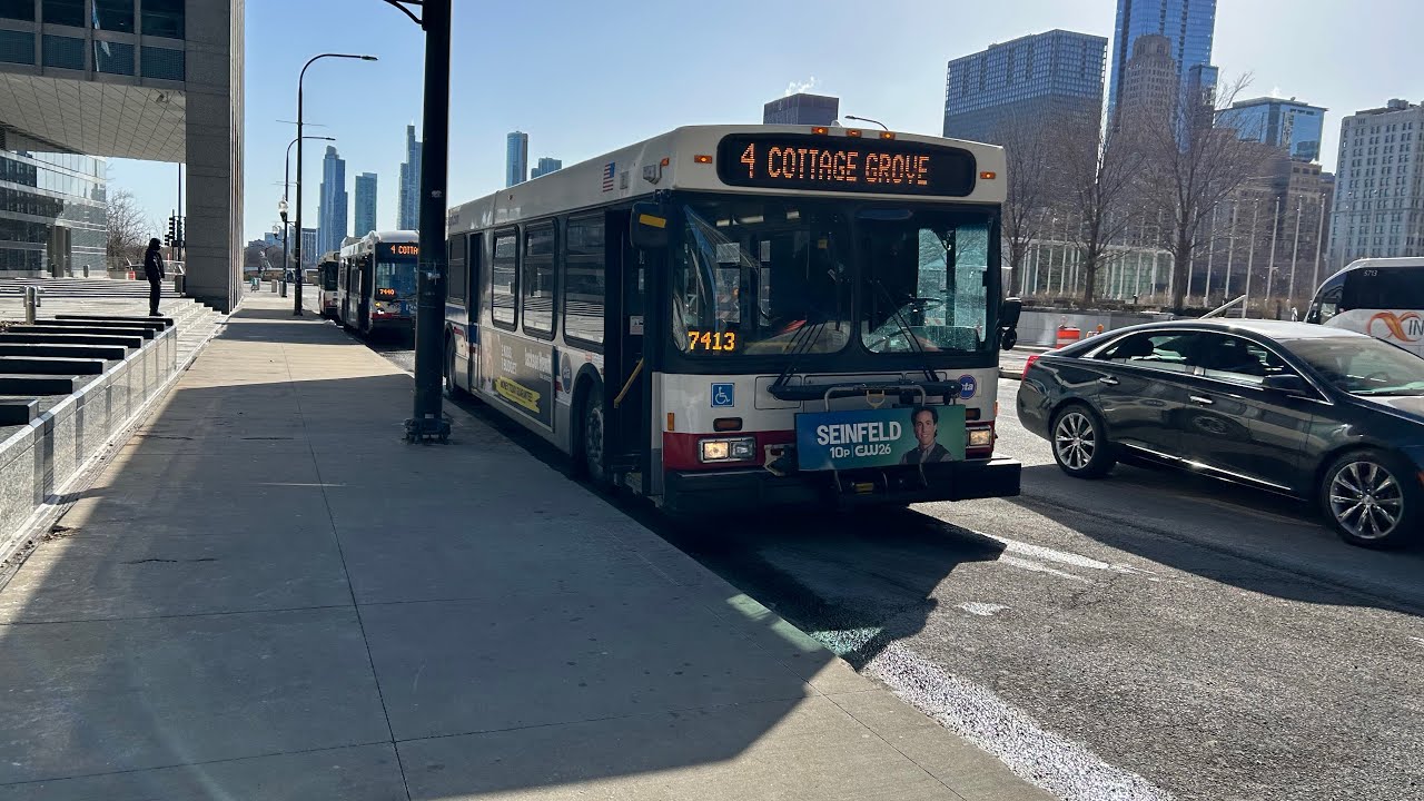 CTA Bus Ride 4 Cottage Grove From Illinois/Center To 53rd Street CTA ...