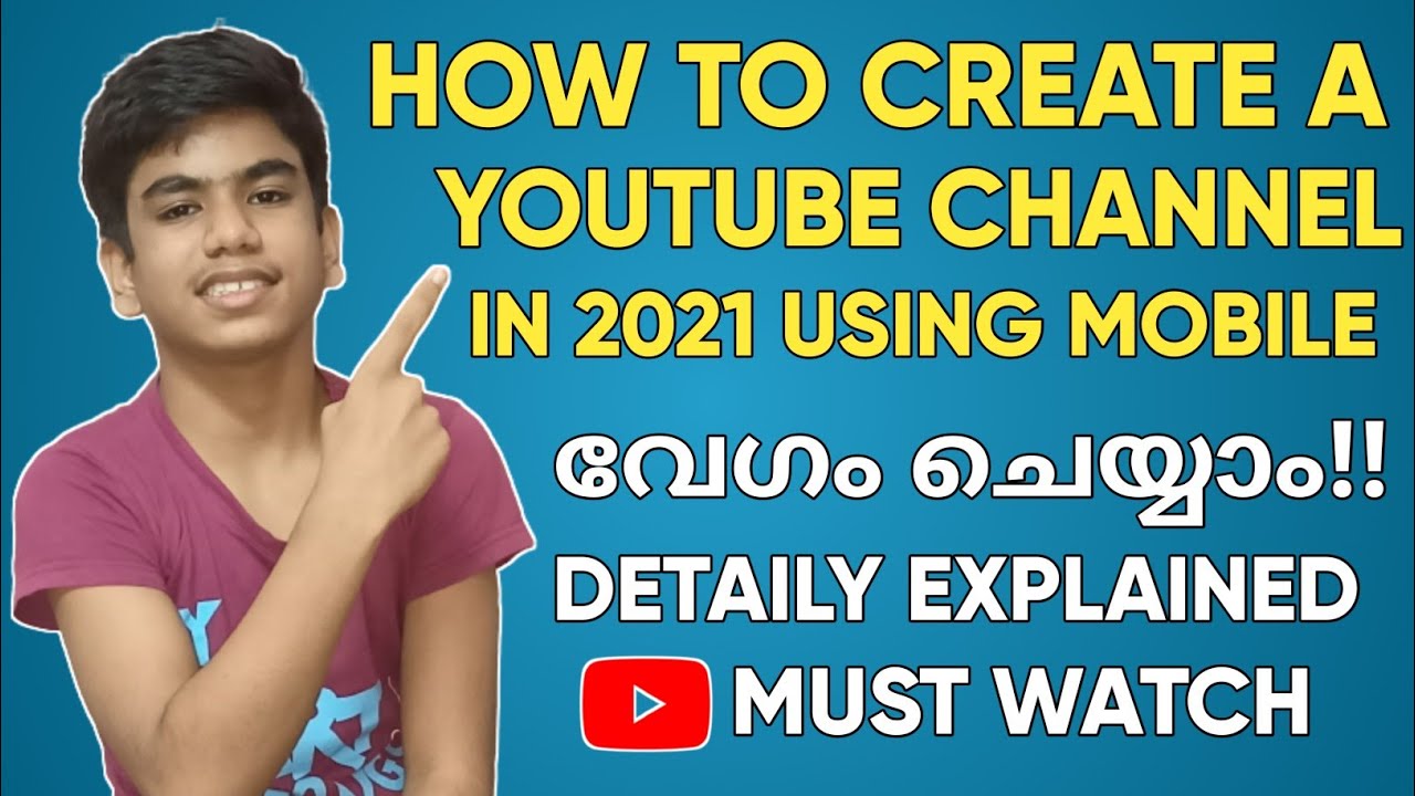 How To Create A YouTube Channel In Malayalam | Using Mobile | Malayalam | Mr.Universal Hacker ...
