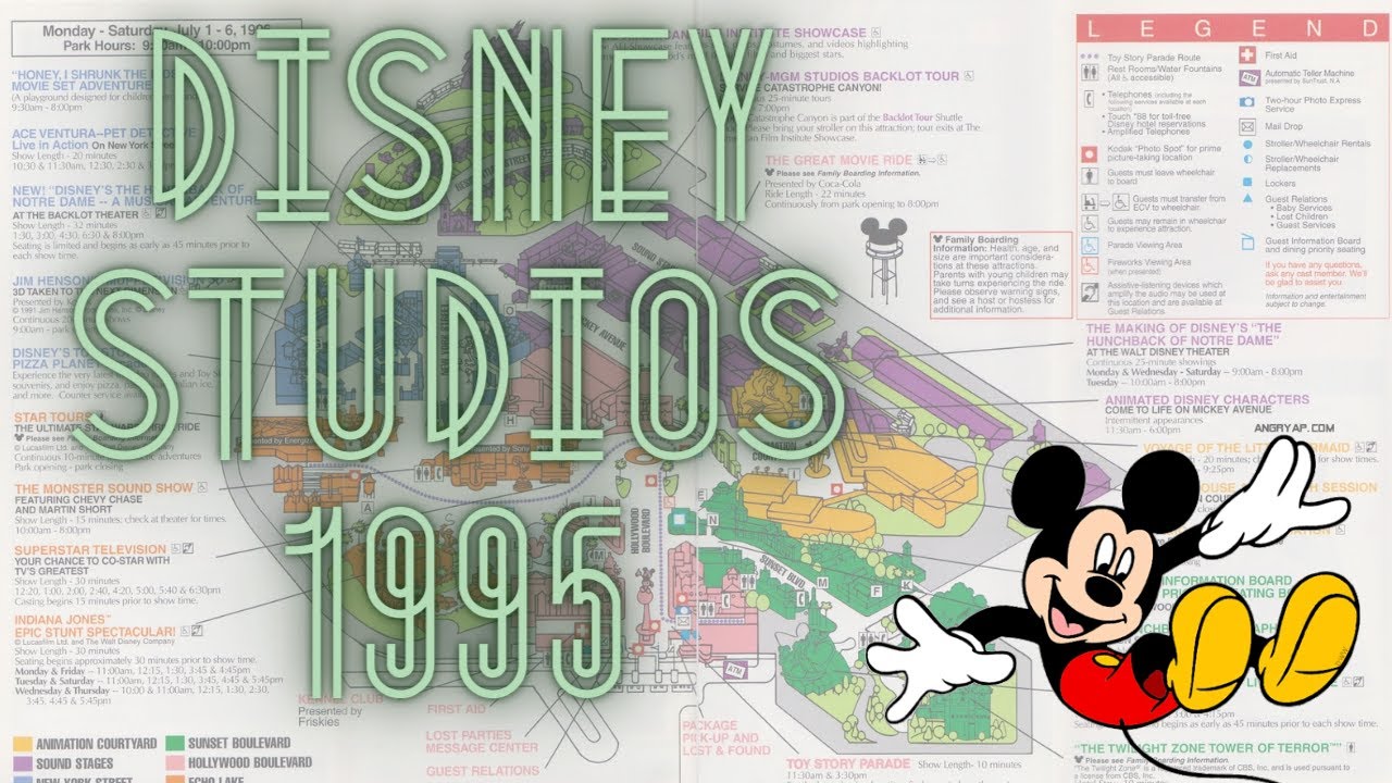 A Day at Disney Studios 1995 | Disney MGM Studios | Disney Hollywood ...