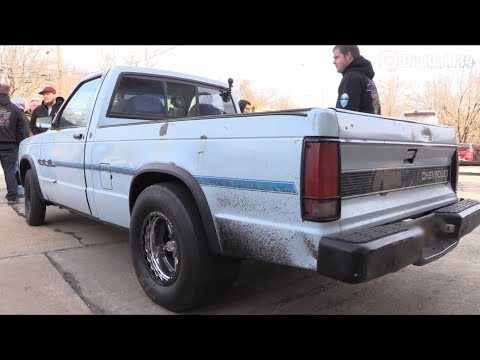 Nitrous S10 vs Mustang in the Streets (Delaware vs NY) - YouTube
