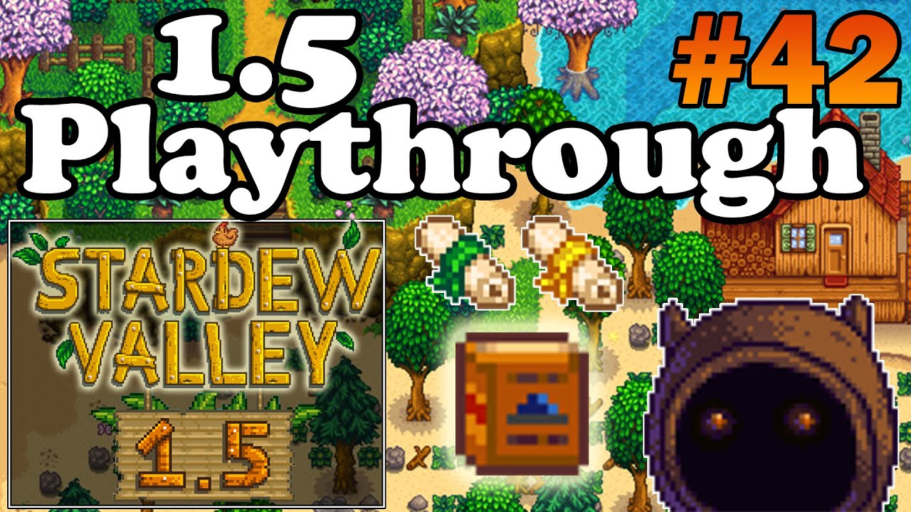 Talking with the Dwarf for the First Time in Stardew Valley 1.5 - Let's ...