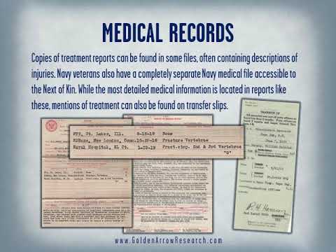 Medical Records in the World War II Navy Service File - YouTube
