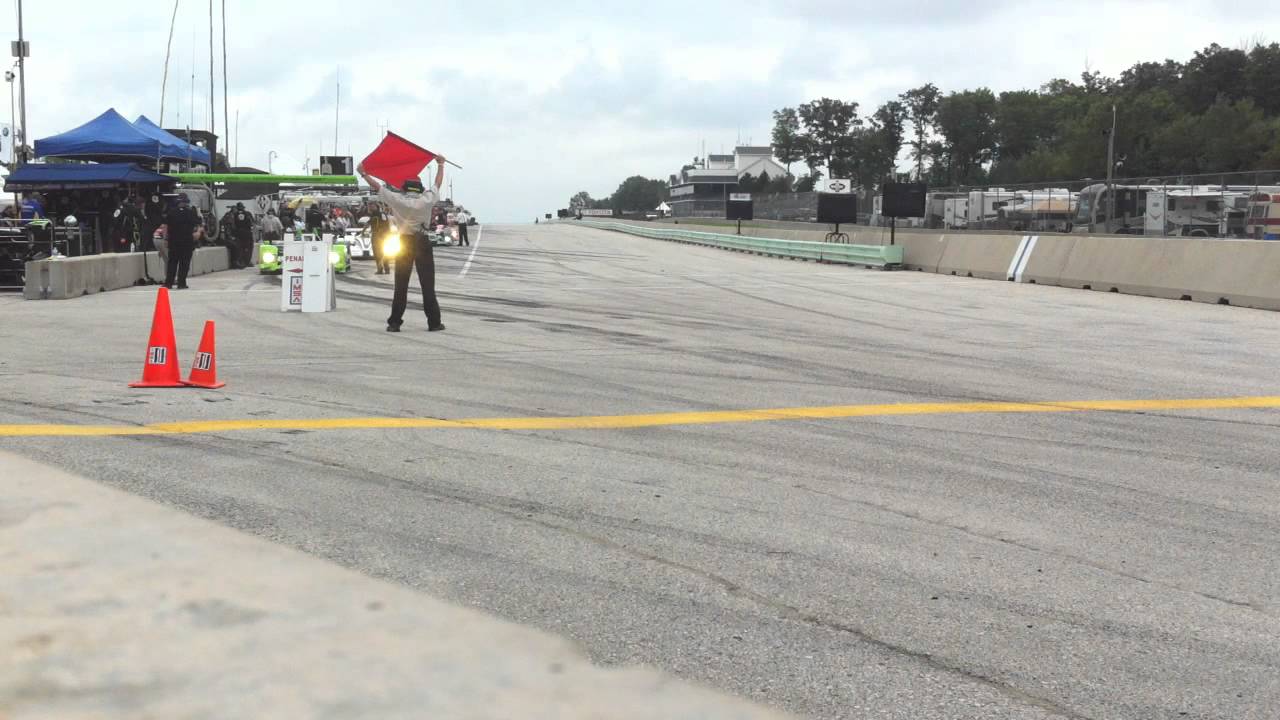 ALMS 2010 - LMP Cars Start Up & Go - YouTube