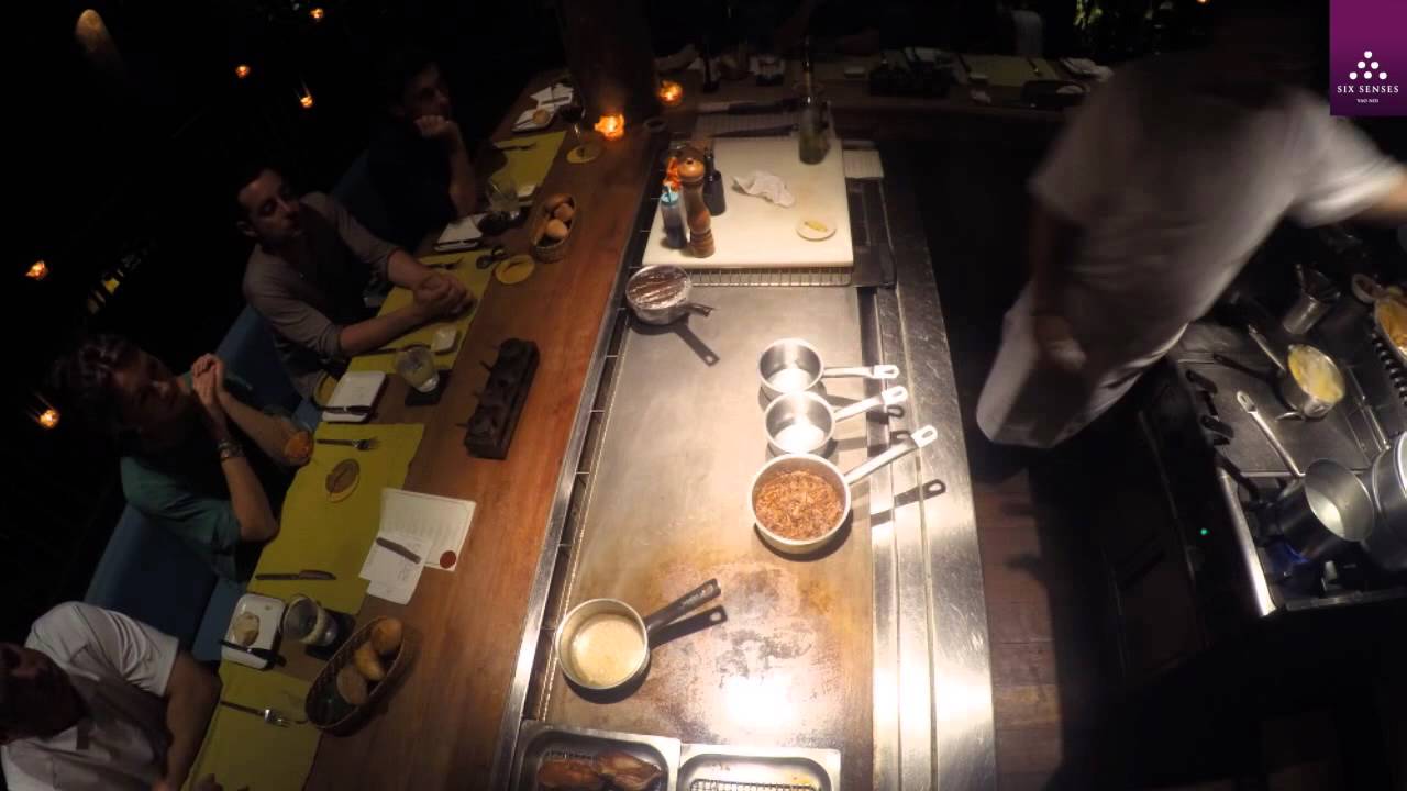 Communal Chef's Table by Chef Alex at Six Senses Yao Noi - YouTube