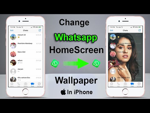 How to Change Whatsapp Home Screen Wallpaper on iPhone🔥🔥🔥