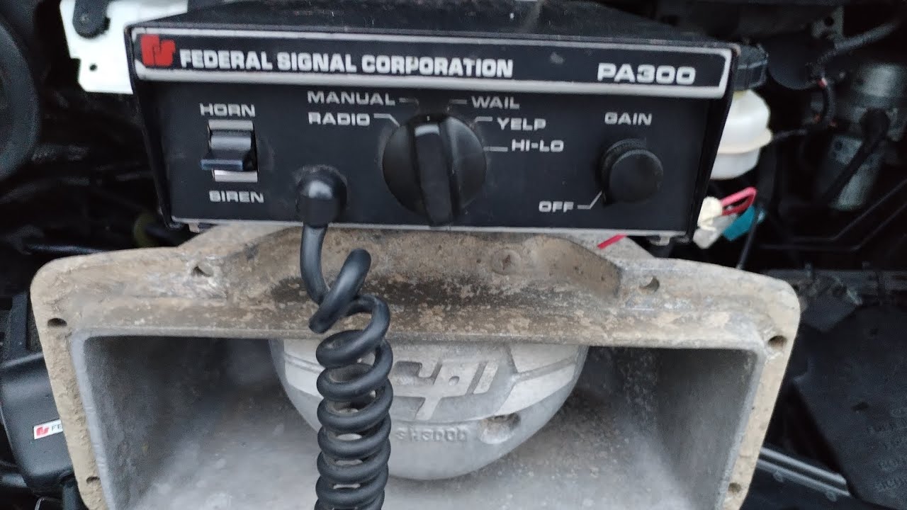 Federal Signal PA 300 (Classic) - YouTube