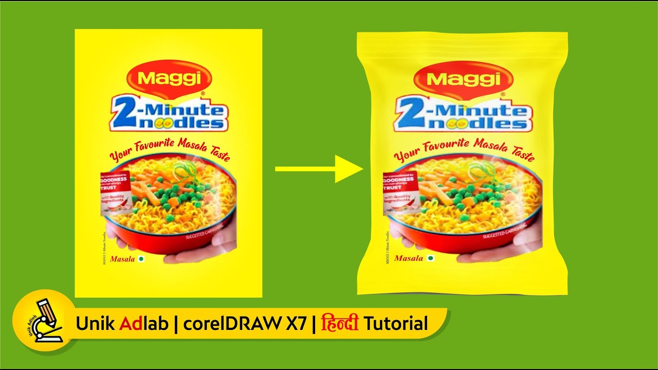 Maggie Product Packaging Design || corelDraw design || Mockup in ...