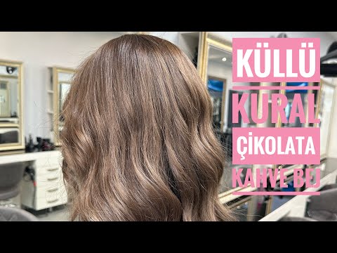 Küllü kumral çikolata kahve ve bej karşımı muhteşem renk
