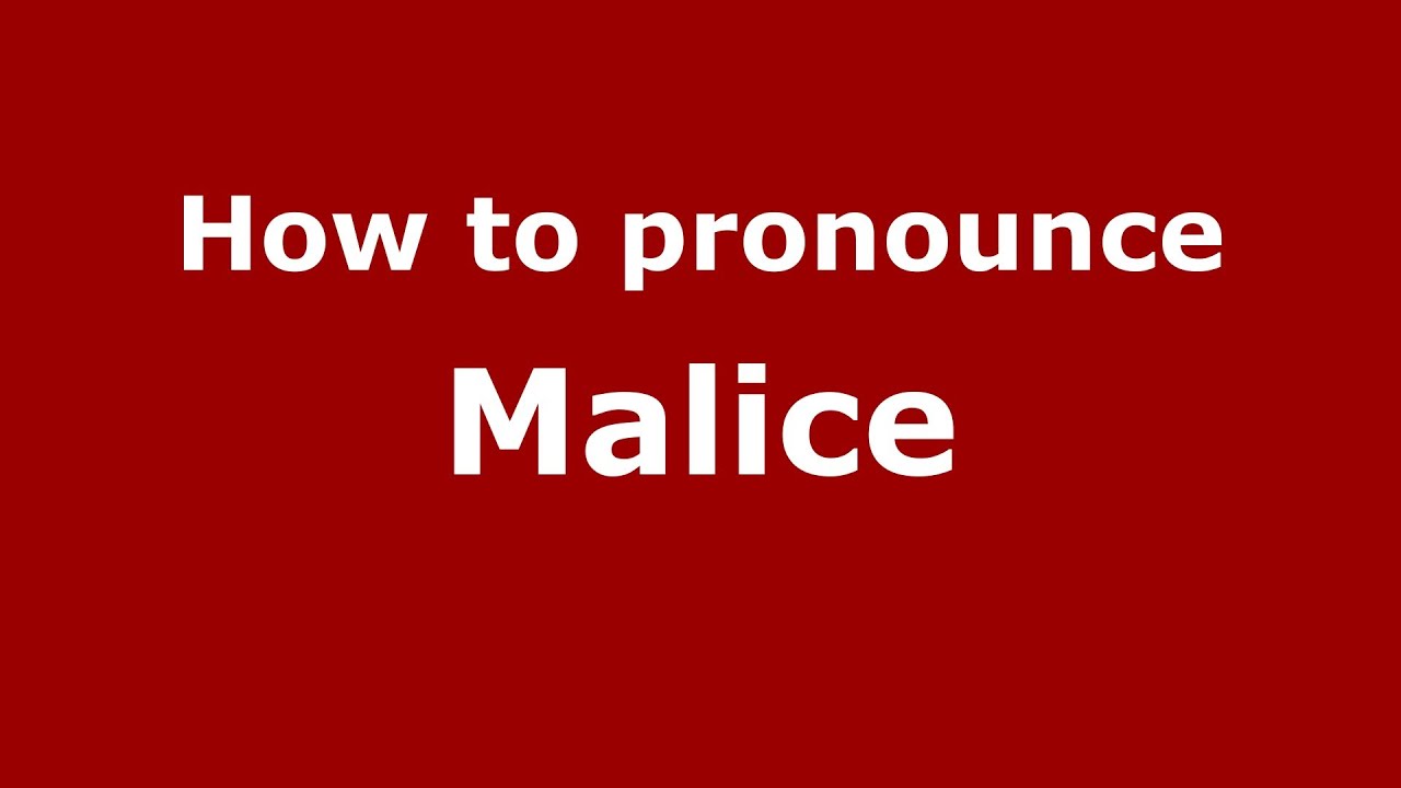 How to pronounce Malice (Italian/Italy) - PronounceNames.com - YouTube