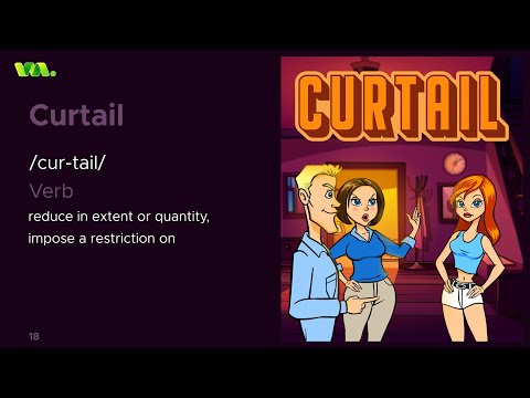 Vocabimate English Vocabulary: Learn the word Curtail | Animated Vocabulary