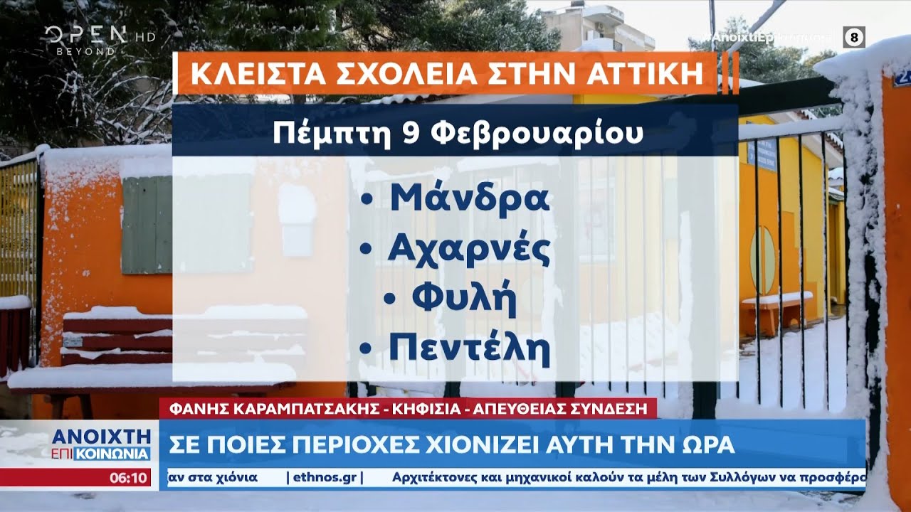 Ποια σχολεία θα παραμείνουν κλειστά στην Αττική | Ανοιχτή επικοινωνία ...