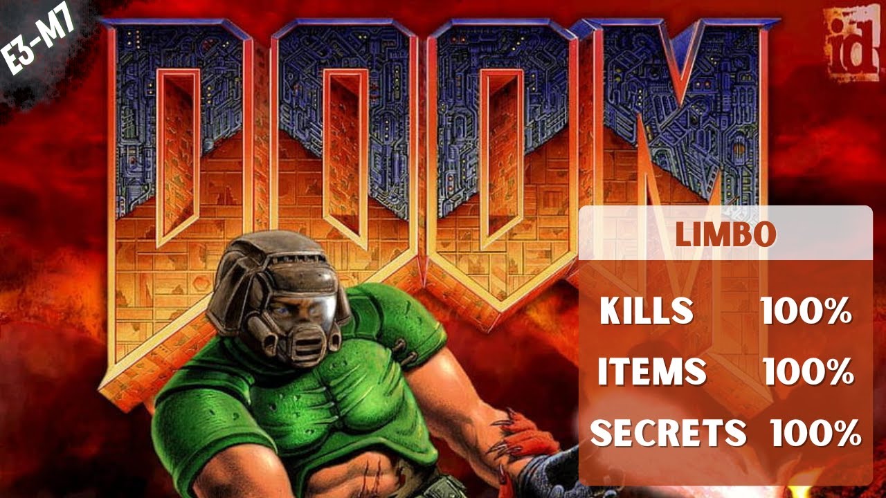 DOOM 1993 - E3M7 LIMBO 100% - YouTube
