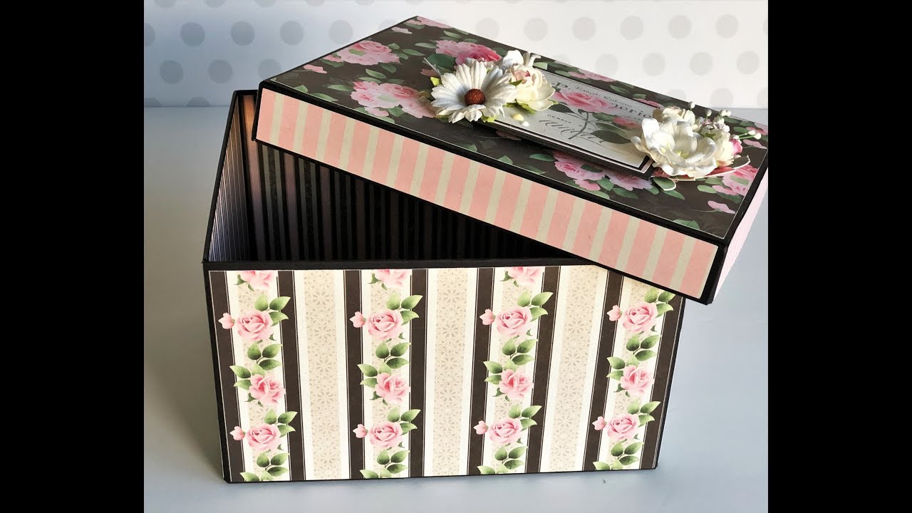 Handmade Chipboard Gift Box! Nitwit Collections! - YouTube