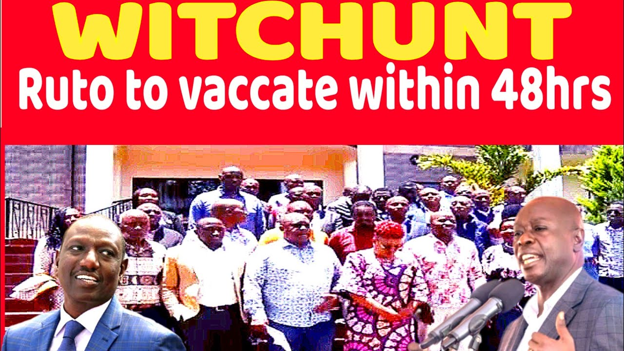 Mt.kenya mps who supports Rigathi wants Ruto to vaccate state house ...